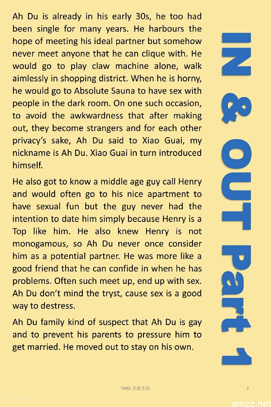 宋本太郎 Taro 《IN & OUT 進出 Part 02 》Book VOL079（全見版）Part 02 - AMZZ男神图库